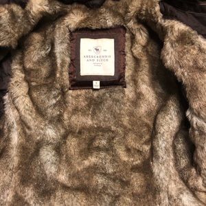 Abercrombie & Fitch | Jackets & Coats | Abercrombie Fitch Faux Fur Lined Jacket | Poshmark